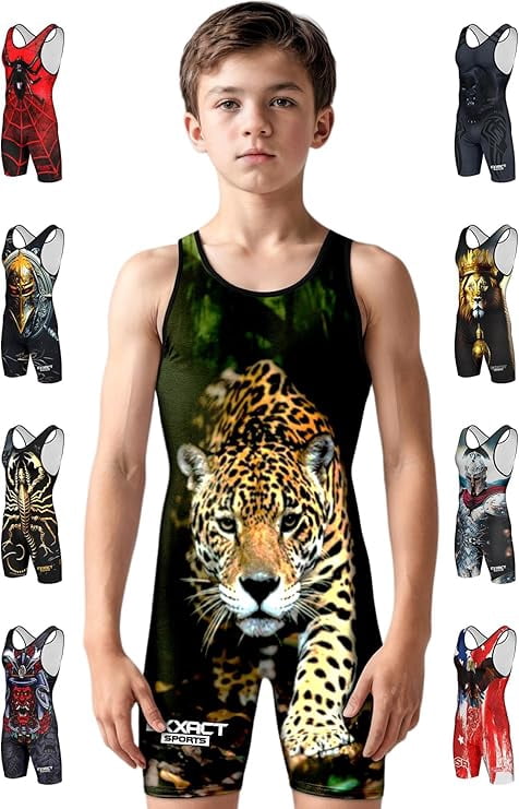 Exxact Sports Sublimated Youth Wrestling Singlet For Boys, Premium ...