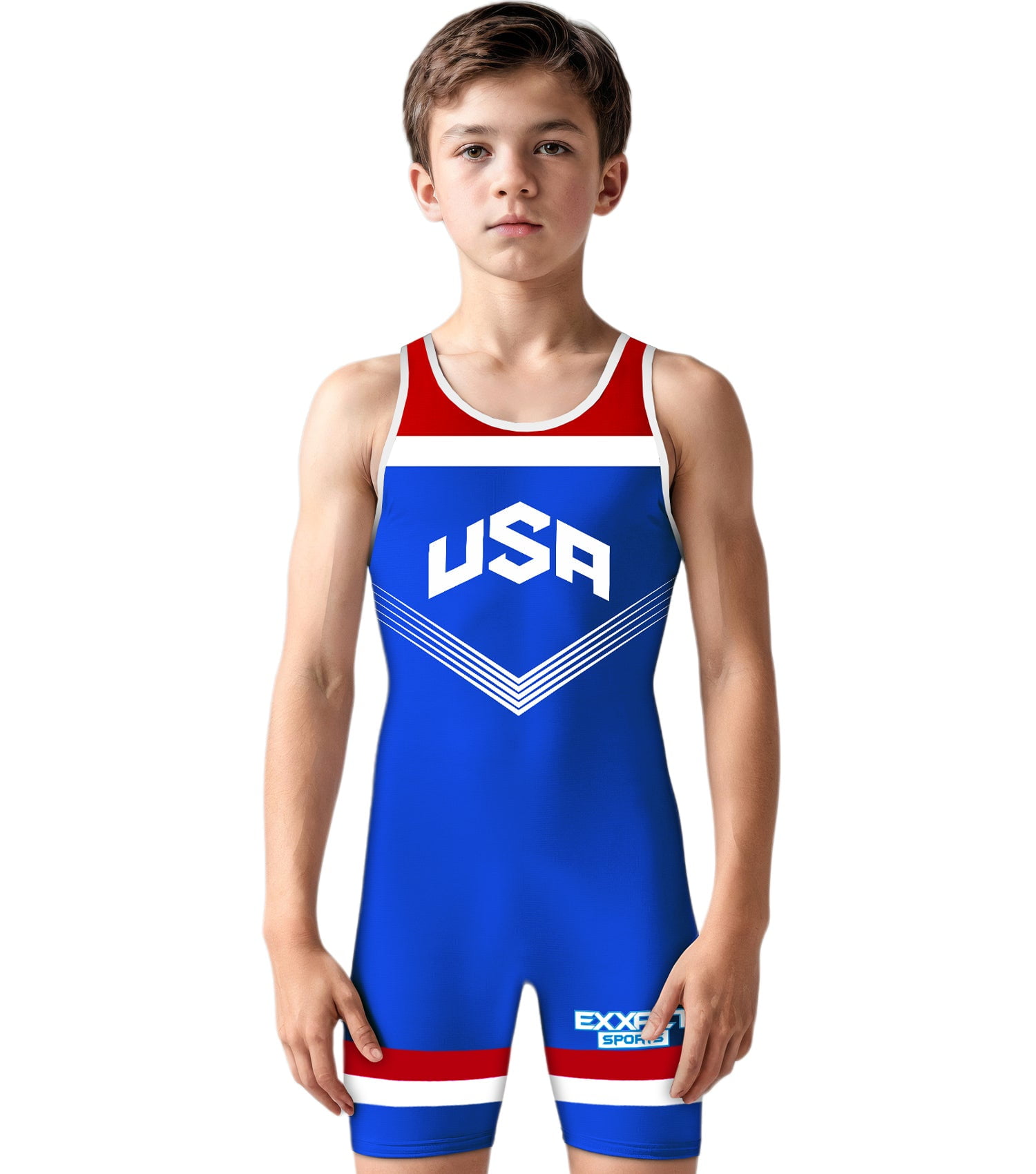 Exxact Sports Sublimated Youth Wrestling Singlet For Boys, Premium ...