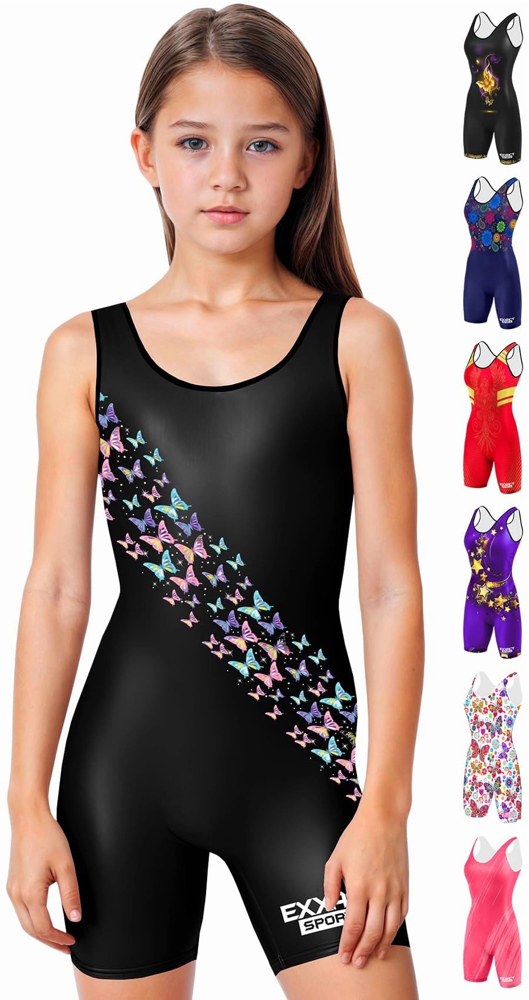 Exxact Sports Sublimated Youth Girls Wrestling Singlet – High-Cut, Full ...