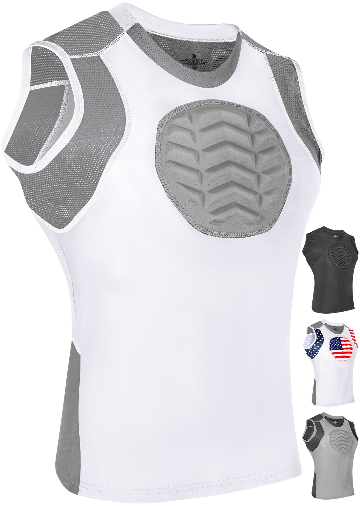 Exxact Sports Youth Baseball Chest Protector, Sternum Chest Guard ...