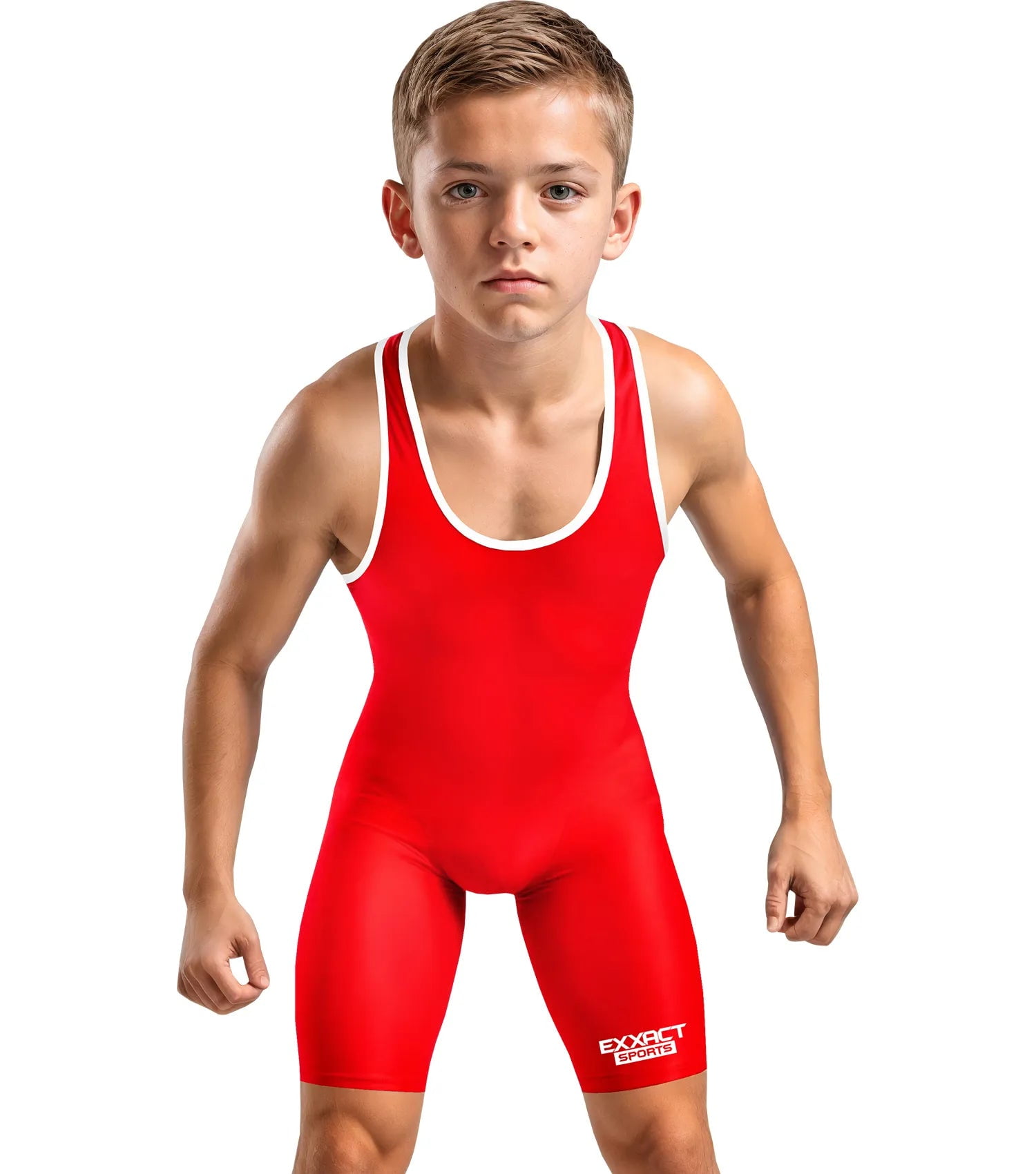 Exxact Sports Youth Wrestling Singlet For Boys, Premium Powerlifting Singlet, Kids Wrestling ...