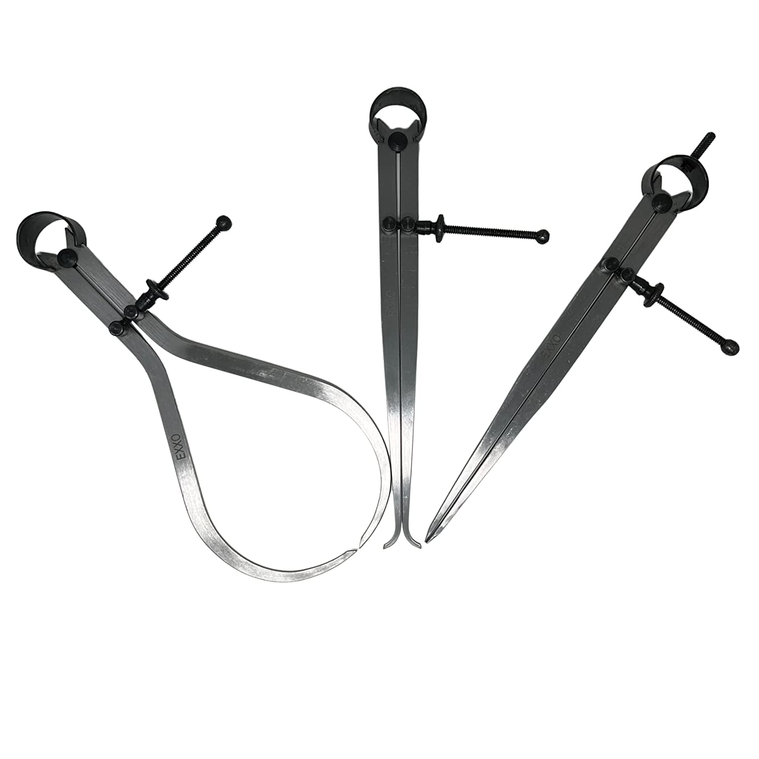 Exxo Tools | 3PC 8" Spring Divider, 8” Inside Caliper, 8” Outside ...