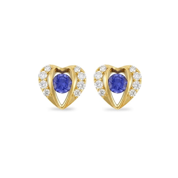 Exxotic 925 Sterling Silver Gold‑Plated Earrings for Women, featuring ...
