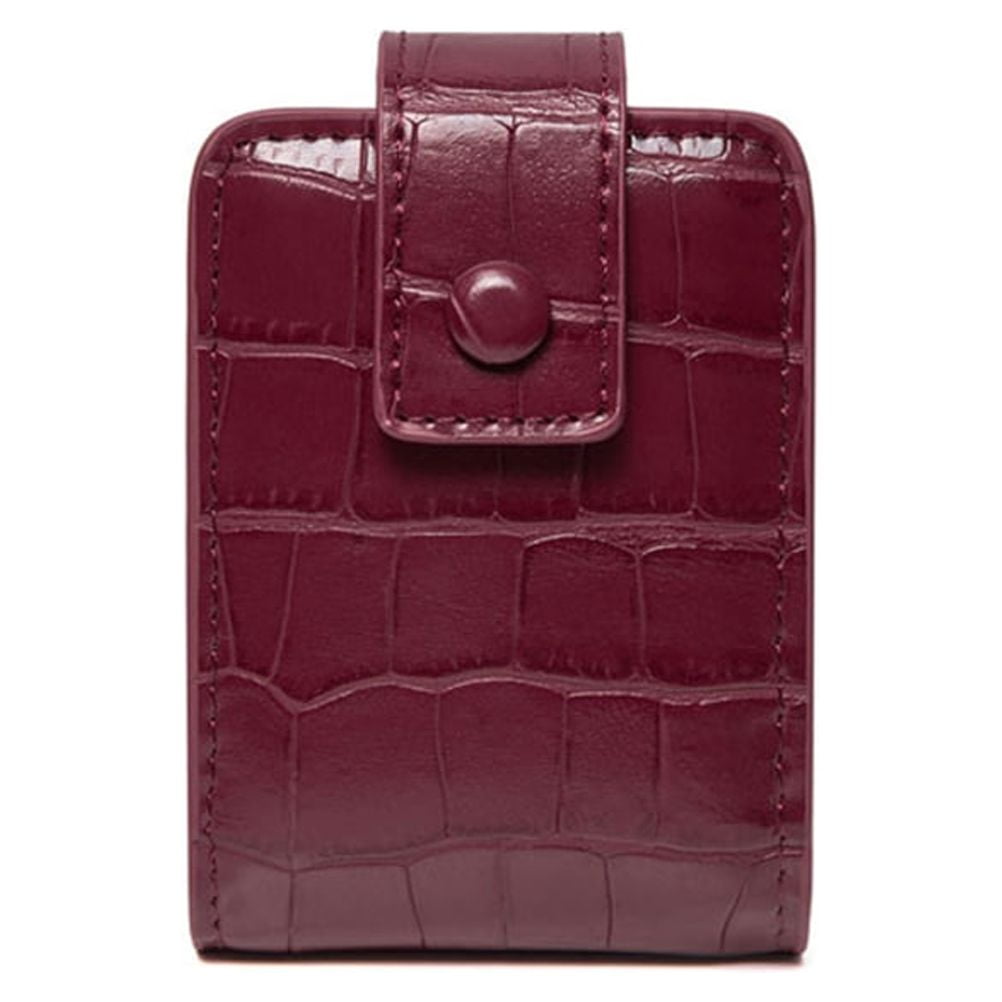 Eychin Portable Lipstick Case with Mirror for Purse PU Leather Lipstick ...