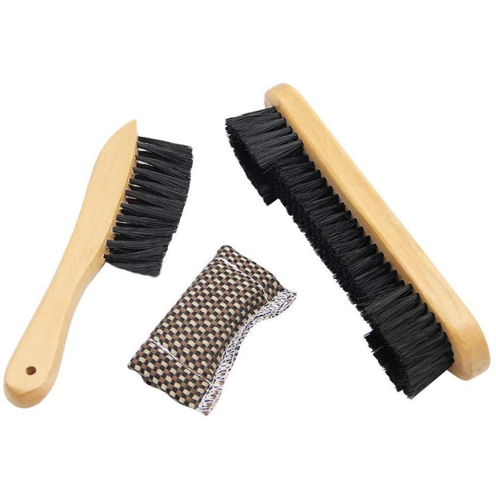 Eychin Wooden Billiards Pool Table and Rail Brush Set Nylon Bristles ...