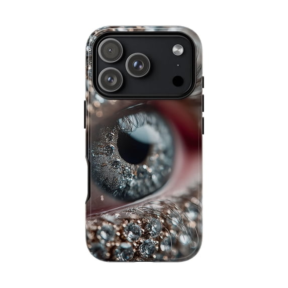 Eye Art Gem Encrusted Iris Sparkling Jewel Portrait Phone Case 17 16 15 ...