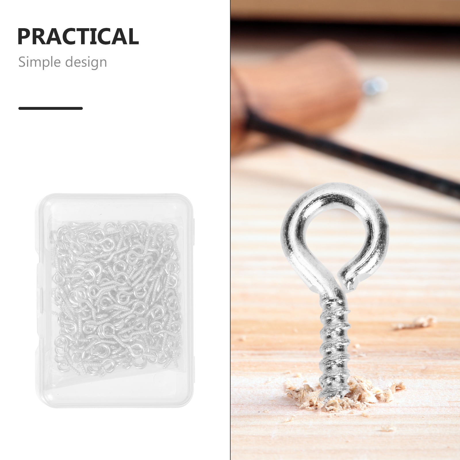 Eye Bolt Hooks 1 Set Professional Screw in Eye Hooks Durable Eye Bolt ...