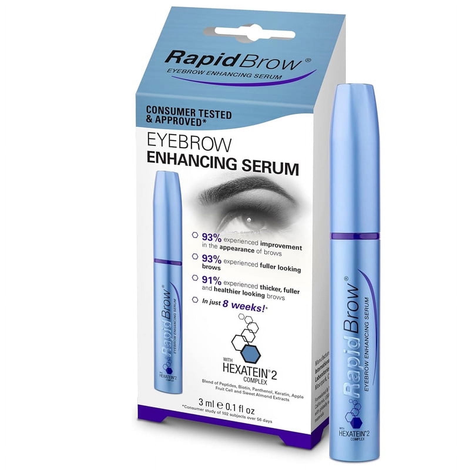 Rapidlash Eyelash Eyebrow Growth Promoting Liquid 3ml - Walmart.com