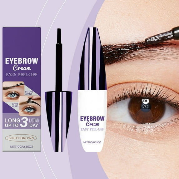 Eye Brow Tint,Eyebrow Gel,Tattoo Eyebrow Gel Easy Peel Off – Brown ...