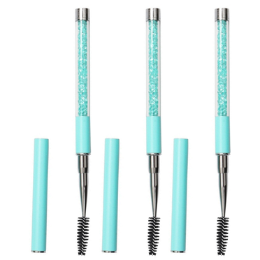 100 Pcs Disposable Crystal Eyebrow Spoolies Brush for Eyelash ...