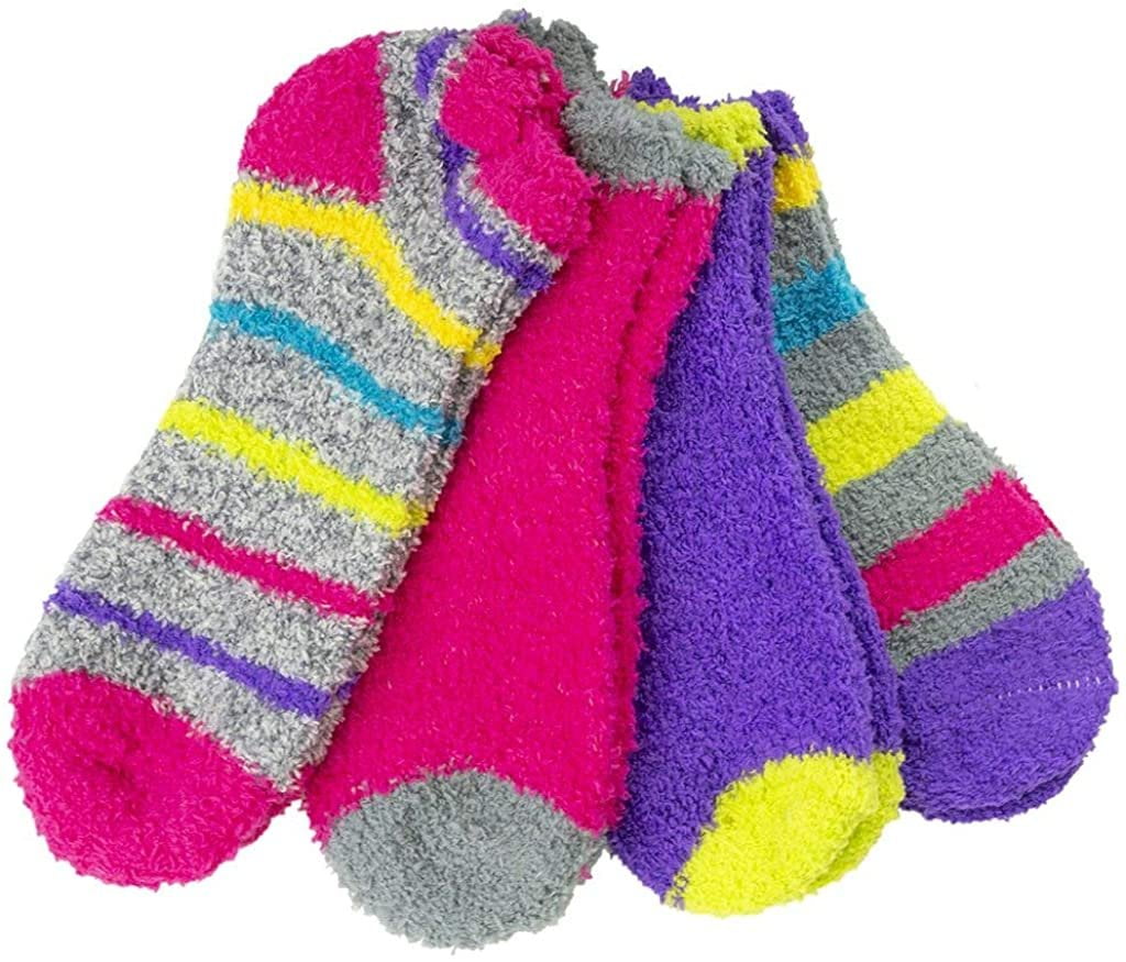 Eye Candy 4 Pack Softee Lounger No Show Socks - Shoe Size 6-10 - Multi ...
