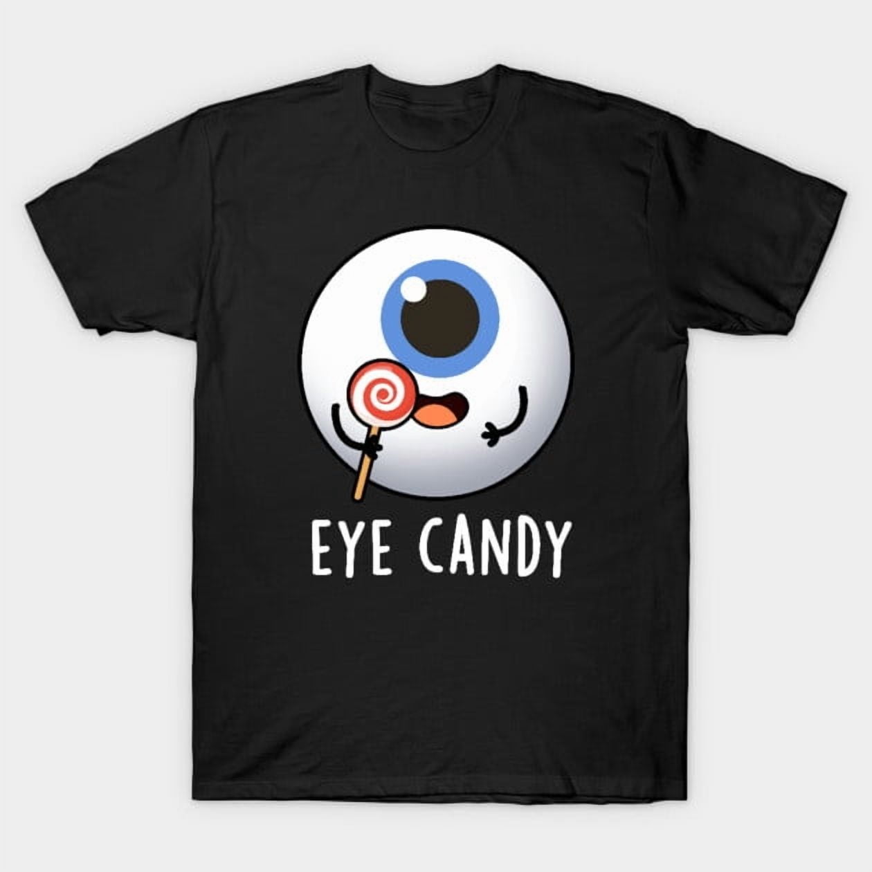 Eye Candy Cute Eyeball Pun Funny Halloween Retro Sweet Treat Sucker ...