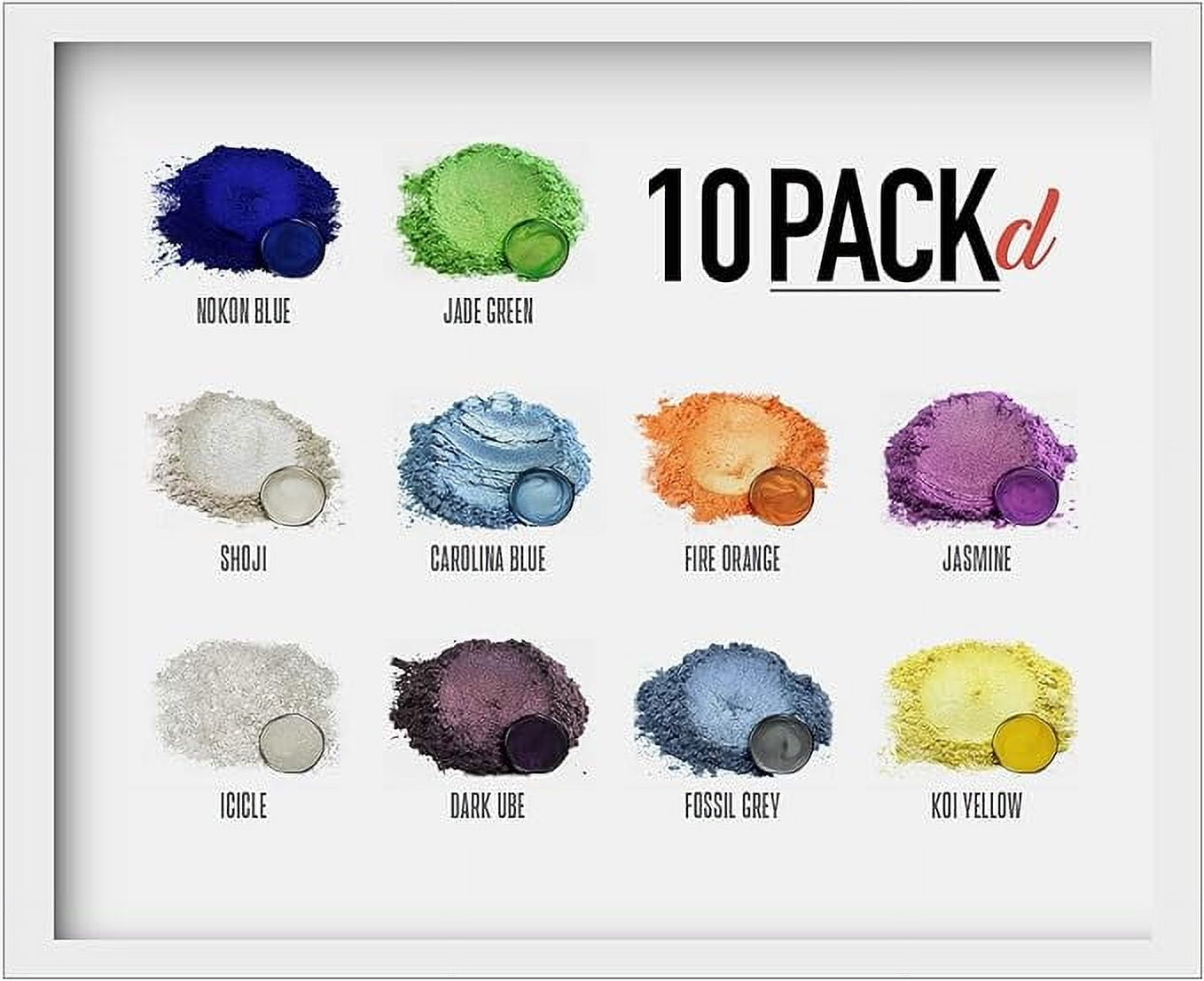 Eye Candy Pigments Variety Mica Pigment Powder Set D - Mica Powder ...