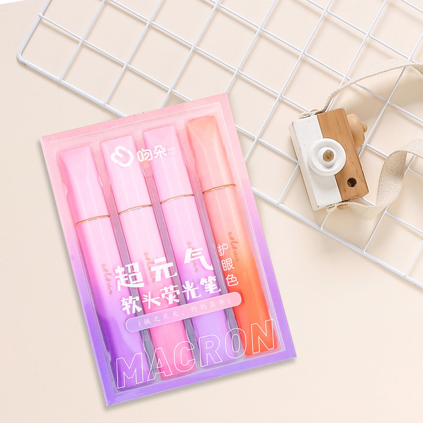 Eye Care Fluorescent Pen Pastel Vintage Marker Multicolor Pens Pack No ...