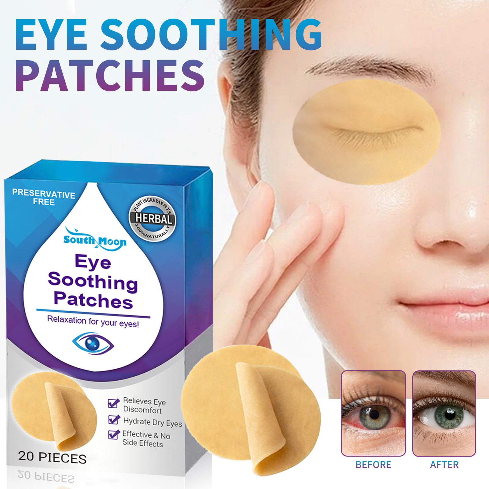 Eye Care Patches For Eye Strain And Dry Eyes, Eye Patches For Puffy ...