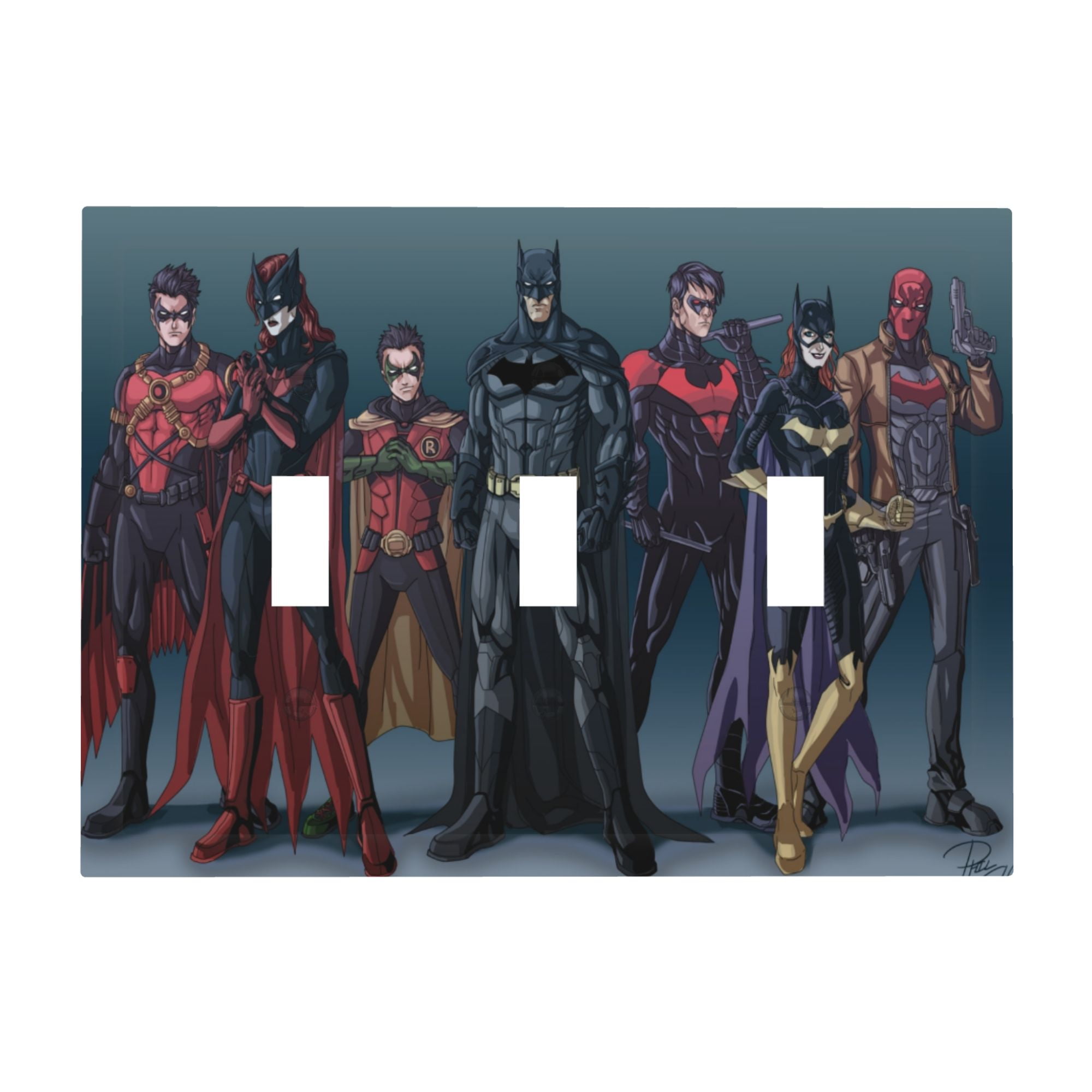 Eye - Catching! Batman Cartoon Anime Meets Modern Triple Toggle Switch ...