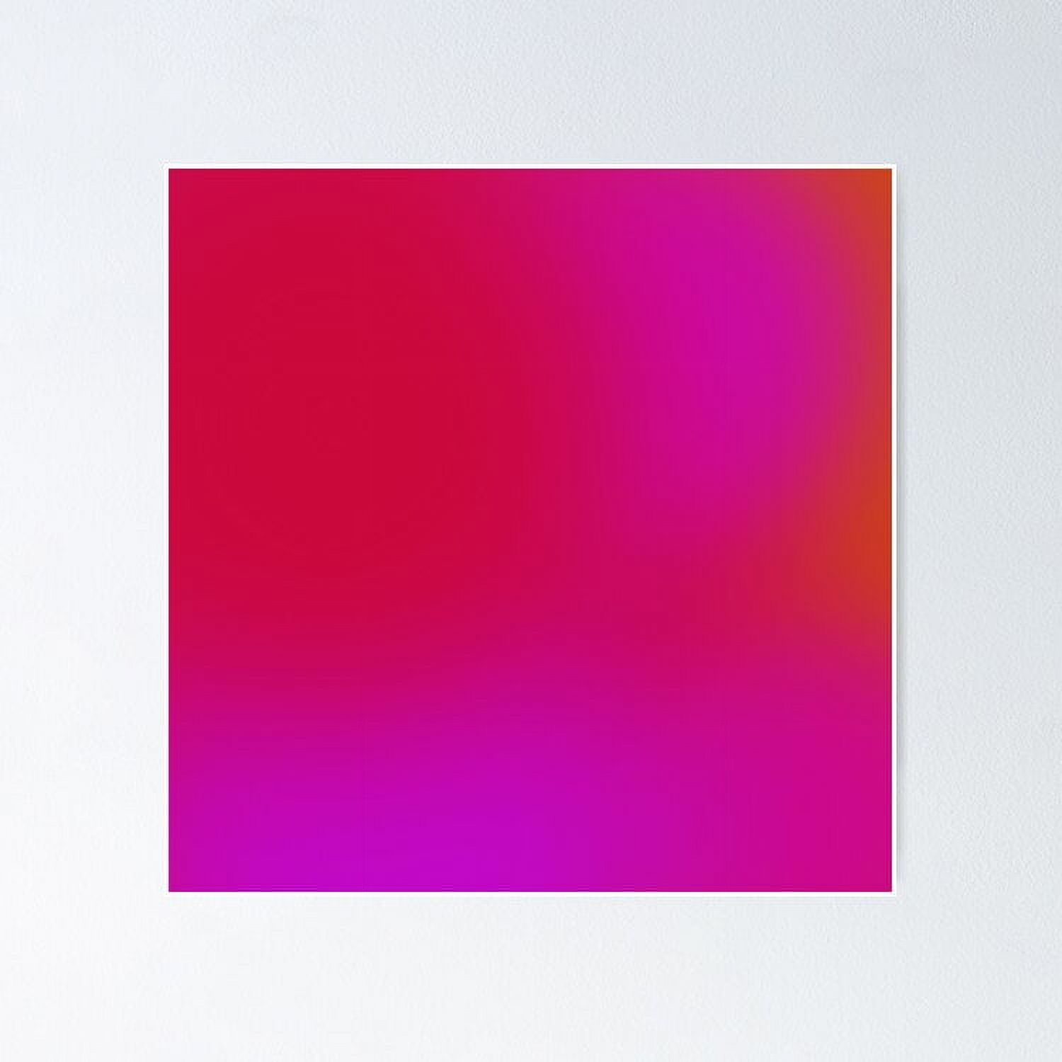 Eye Catching Color Fade Gradient Palette Blend Red Pink UNFRAMED Poster ...