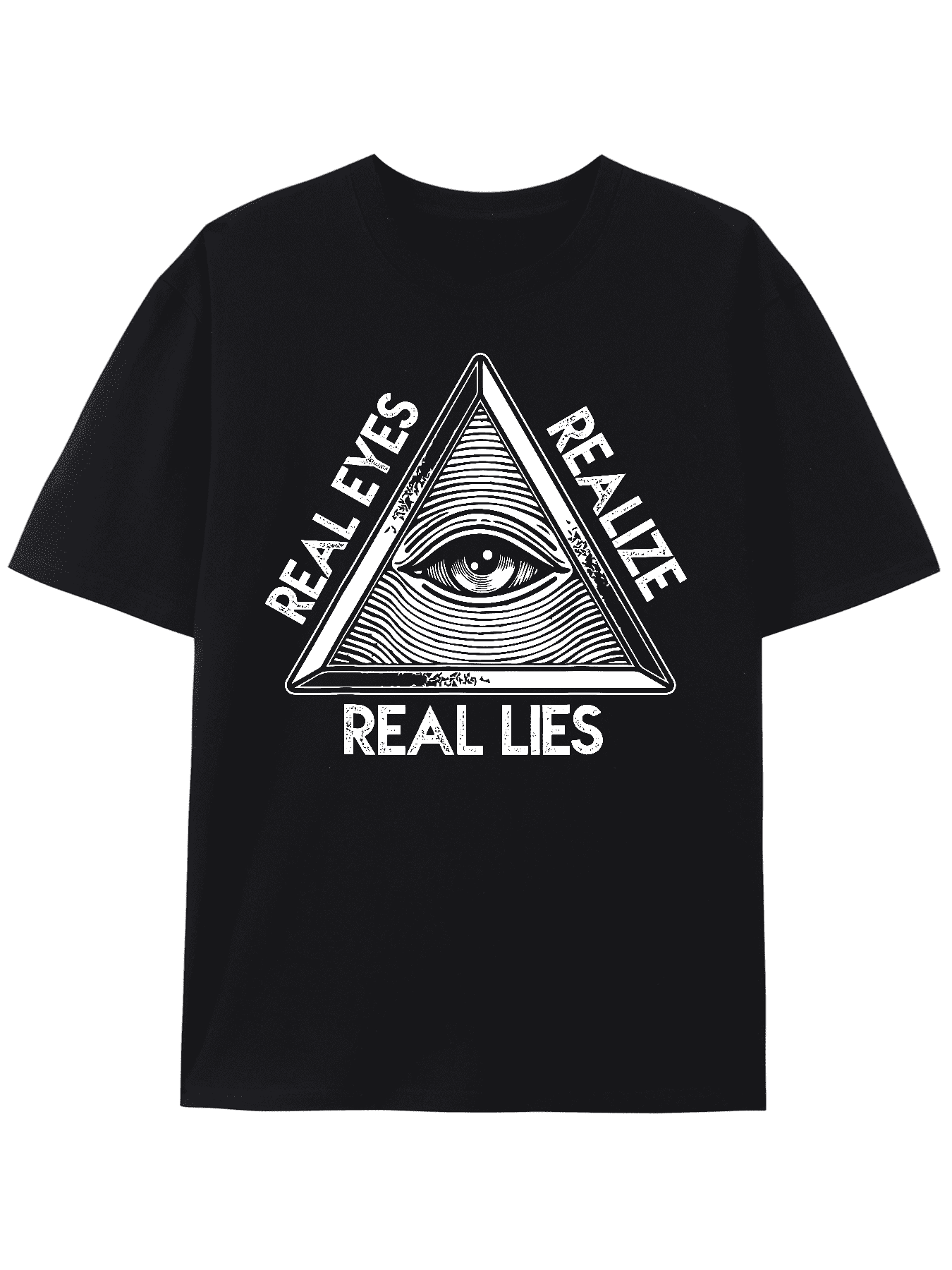 Eye-Catching Graphic Print Crew Neck Casual T-Shirt - Soft Cotton ...