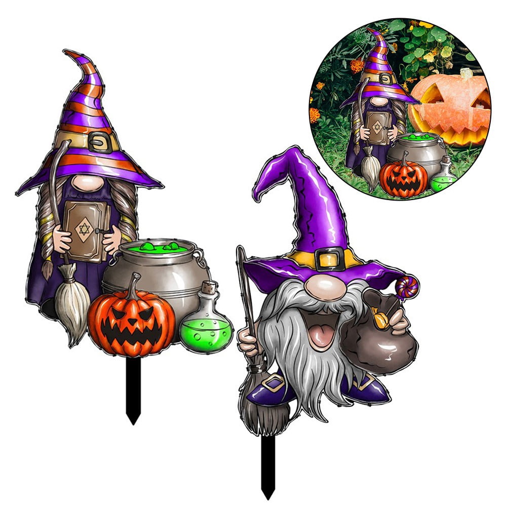 Eye-Catching Halloween Witch Yard Sign Ground Decoration - Enhance Your ...