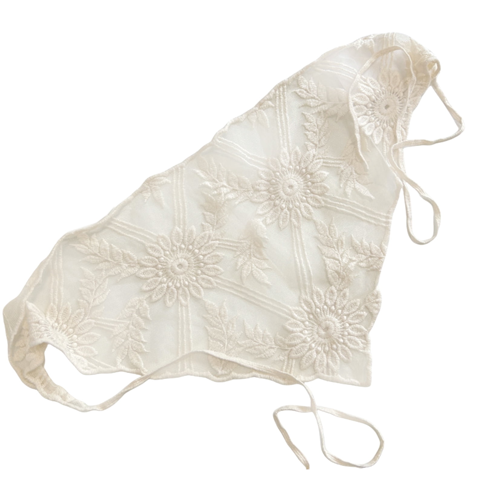 Eye Catching Lace Triangular Headscarf with French Farm Styles Fashion ...