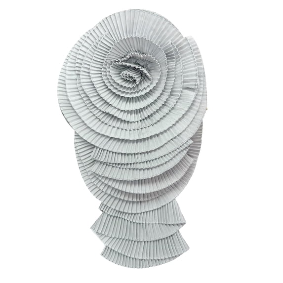 Eye Catching Pleated Flower Brooch Unique Floral Themed Breastpin Women ...