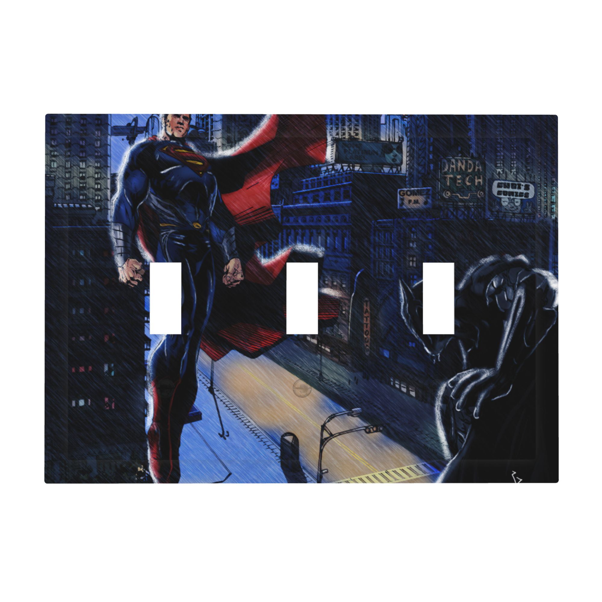 Eye - Catching! Superman Cartoon Anime Meets Modern Triple Toggle ...