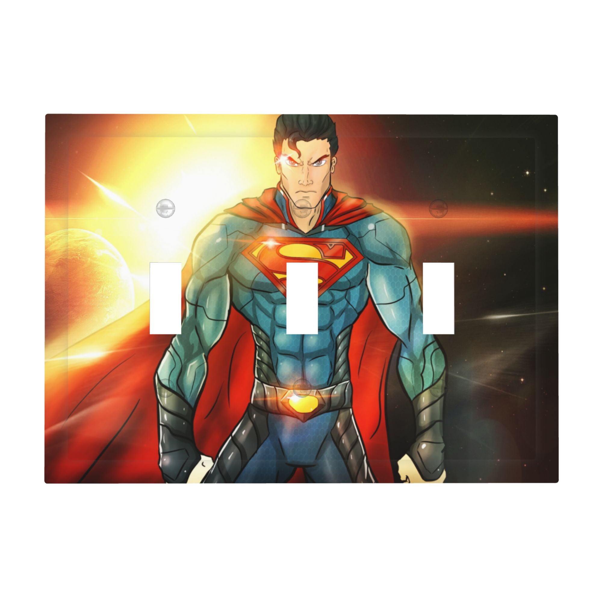 Eye - Catching! Superman Cartoon Anime Meets Modern Triple Toggle ...