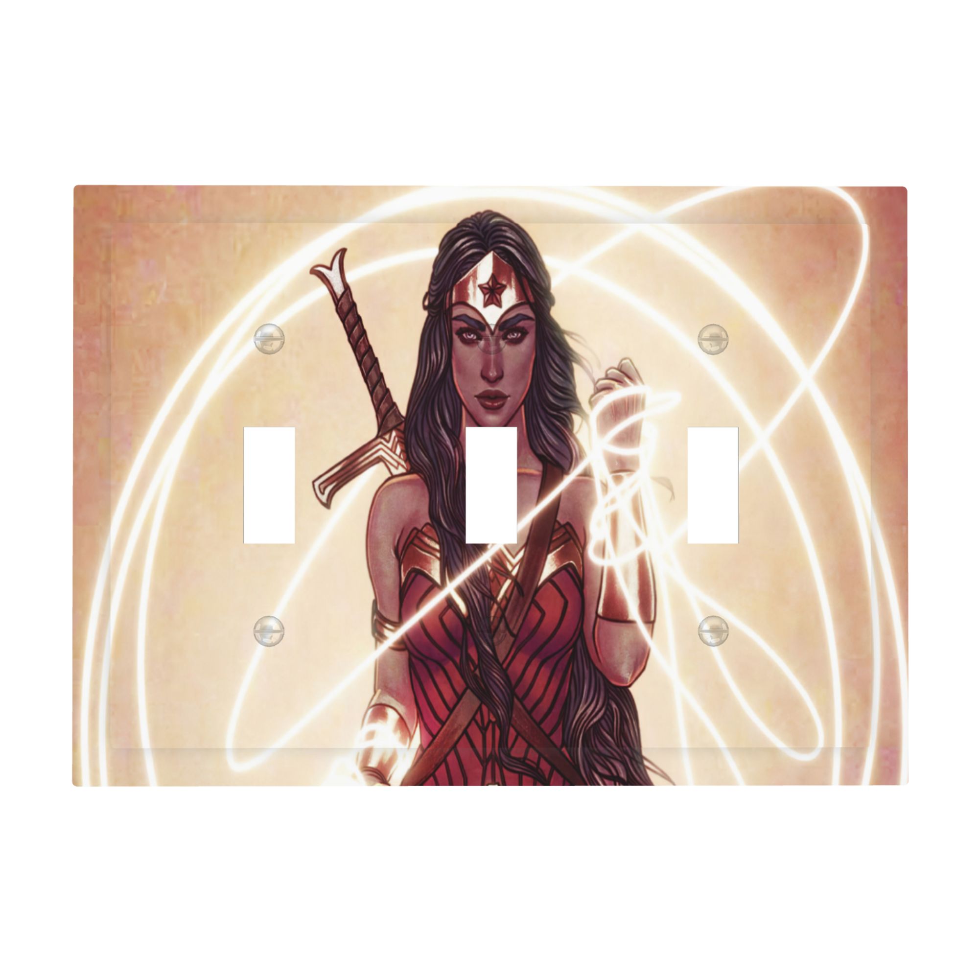 Eye - Catching! Wonder Woman Cartoon Anime Meets Modern Triple Toggle ...