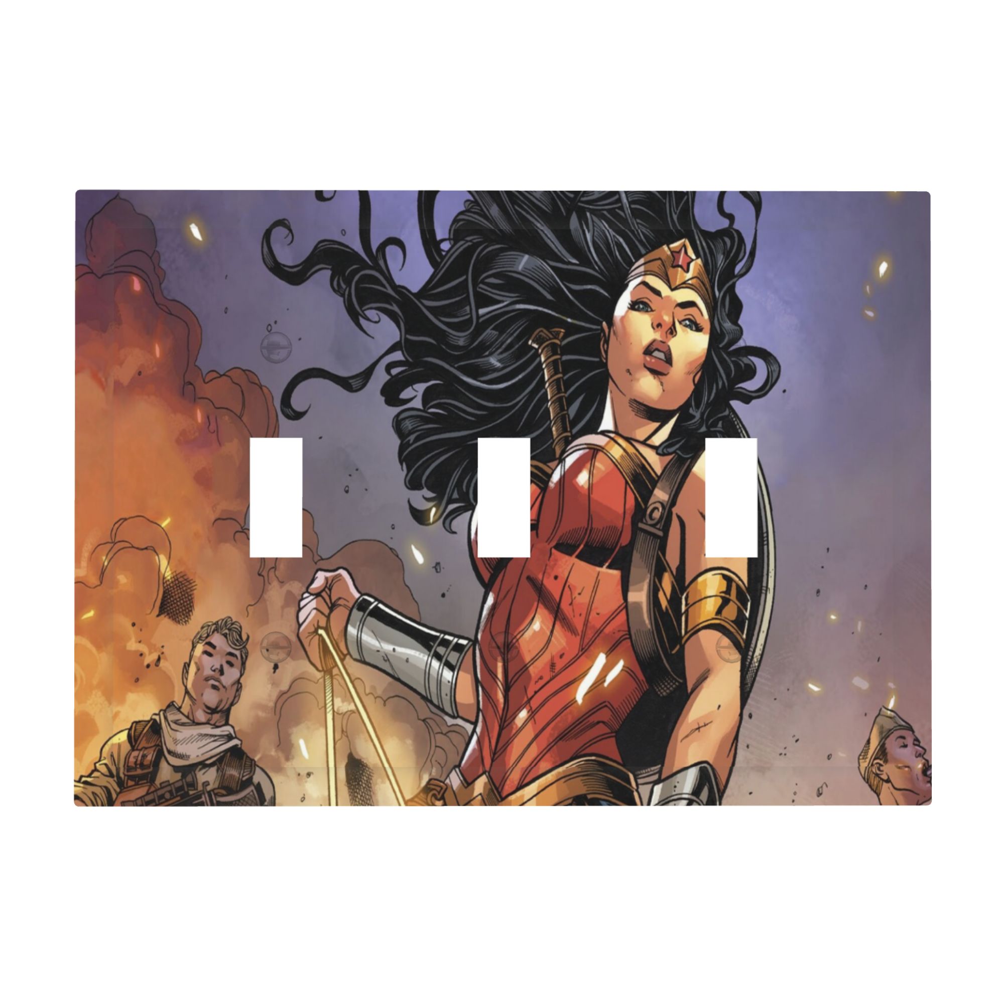 Eye - Catching! Wonder Woman Cartoon Anime Meets Modern Triple Toggle ...