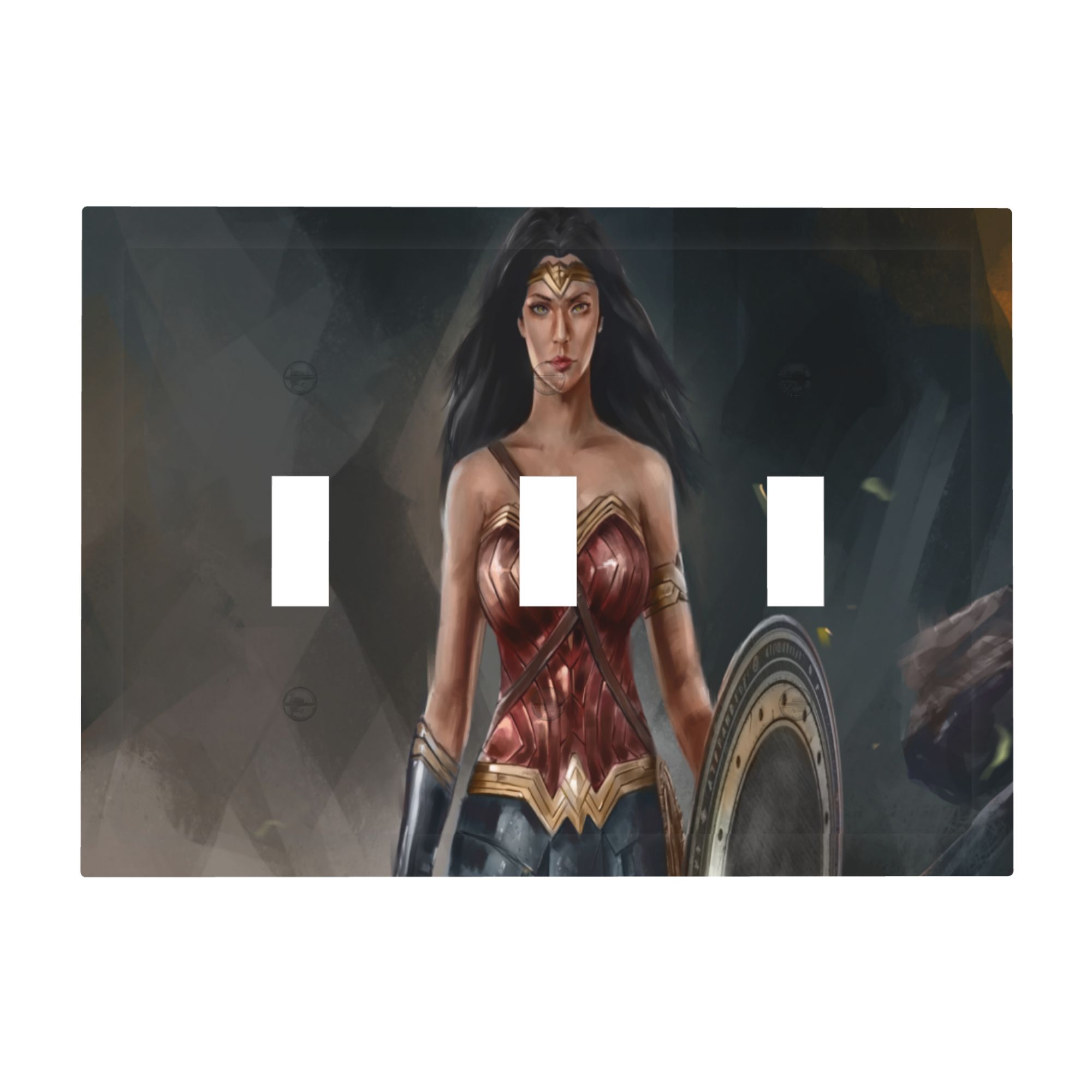 Eye - Catching! Wonder Woman Cartoon Anime Meets Modern Triple Toggle ...