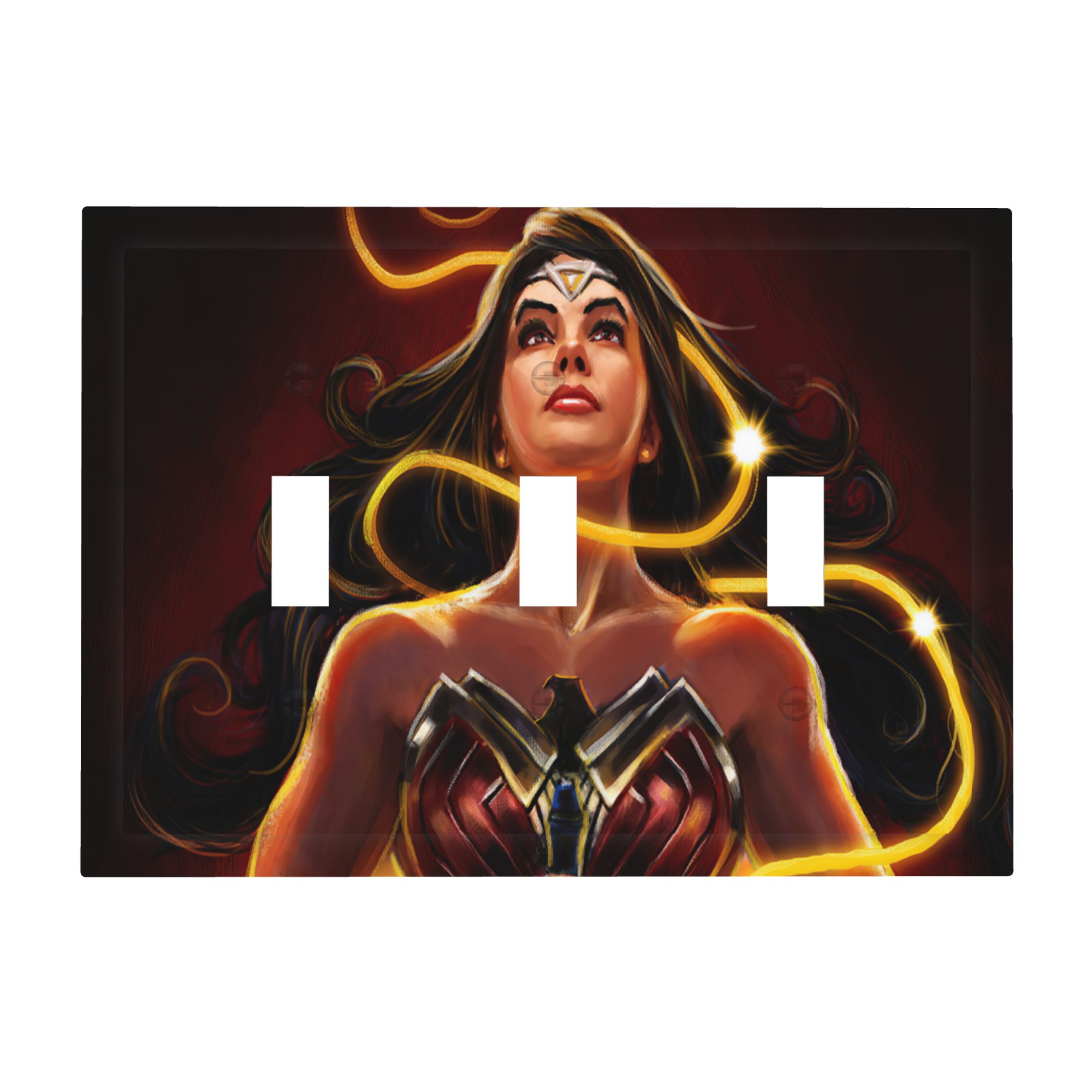 Eye - Catching! Wonder Woman Cartoon Anime Meets Modern Triple Toggle ...