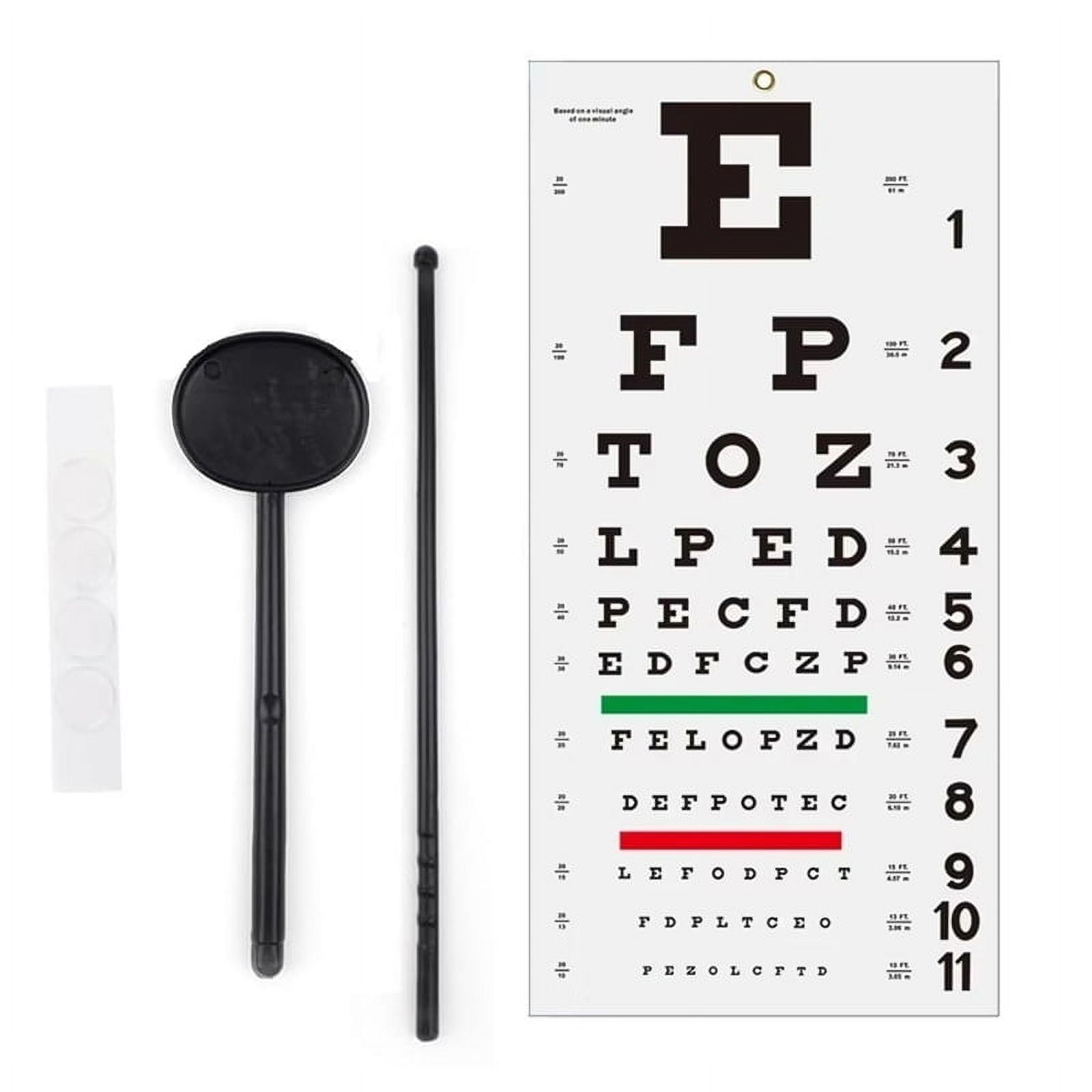 Eye Chart, Eye Chart No Fading for School Home Physical Examination Center Visual Acuity ...