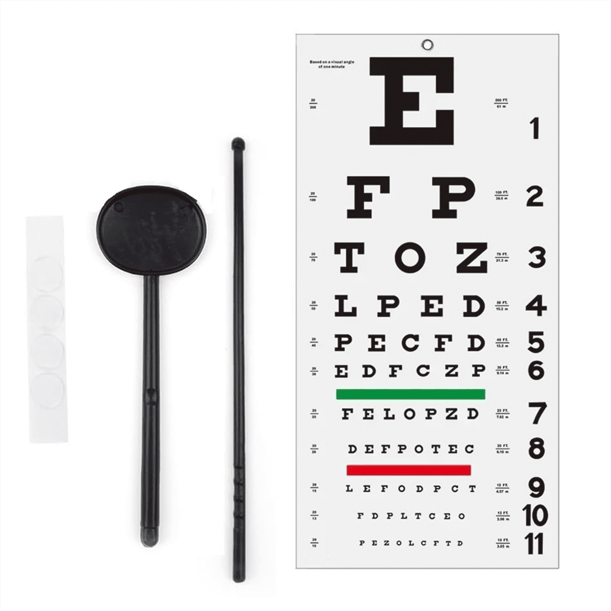 Eye Chart, Eye Chart No Fading for School Home Physical Examination ...