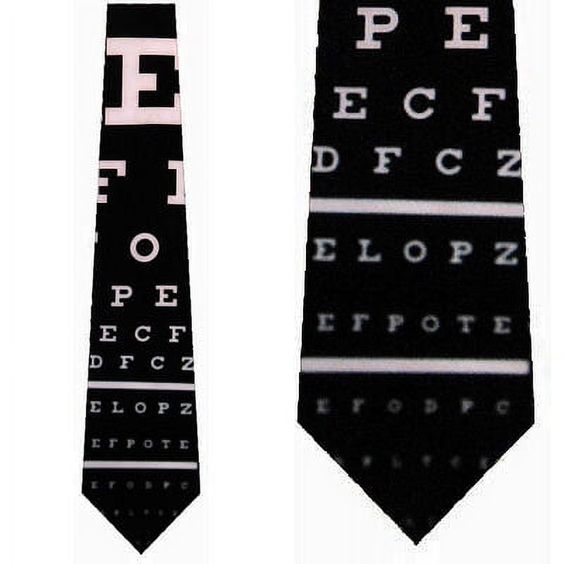 Eye Chart Necktie Mens Tie - Walmart.com
