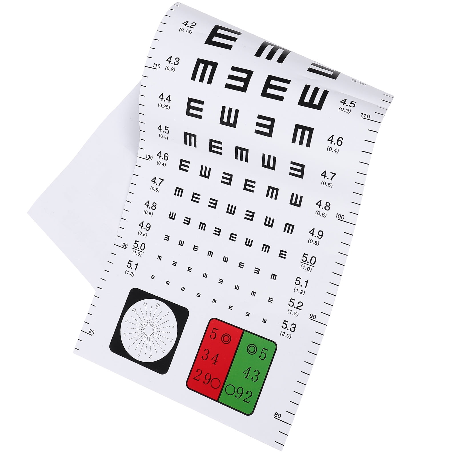Eye Chart Professional Visual Testing Chart Standard Visual Eye Test ...