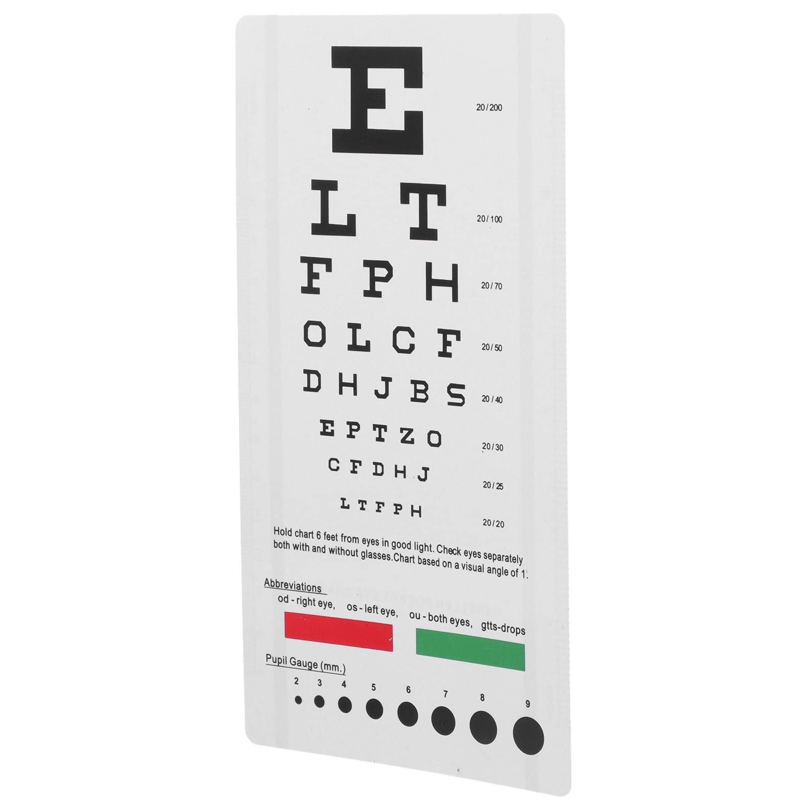 Eye Chart Set Eye Exam Tool School Eye Chart Eyesight Test Chart Visual ...