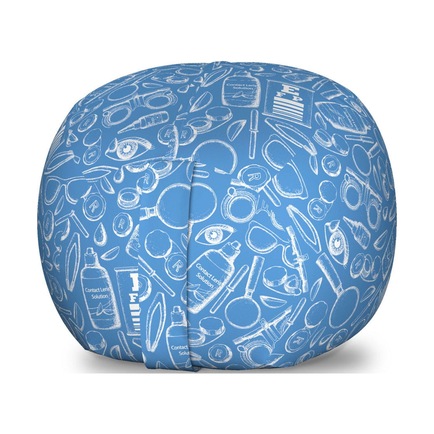 Eye Chart Storage Toy Bag Chair, Hand Drawn Shapes and Group of ...