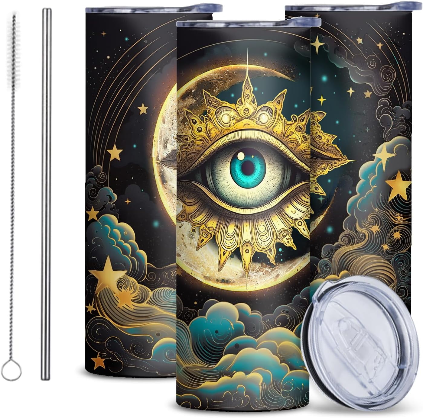 Eye Coffee Tumbler Travel Mug With Lid Insulated Cups Coffee Cups Tumbler Travel Cup Gifts For ...