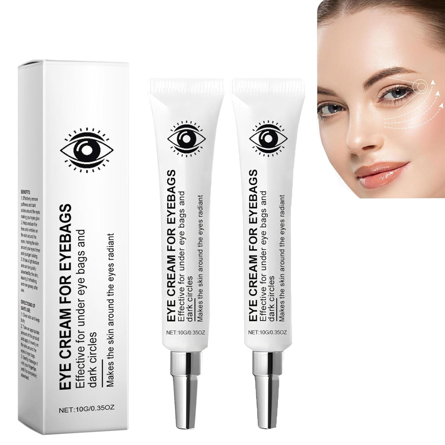 Eye Cream for Eyebags, Eyebag Cream for Puffiness, Depuffing Eye Gel ...