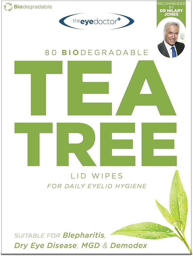 The Eye Doctor Tea Tree Oil Eyelid Wipes x80- - Eyelid Wipes For ...