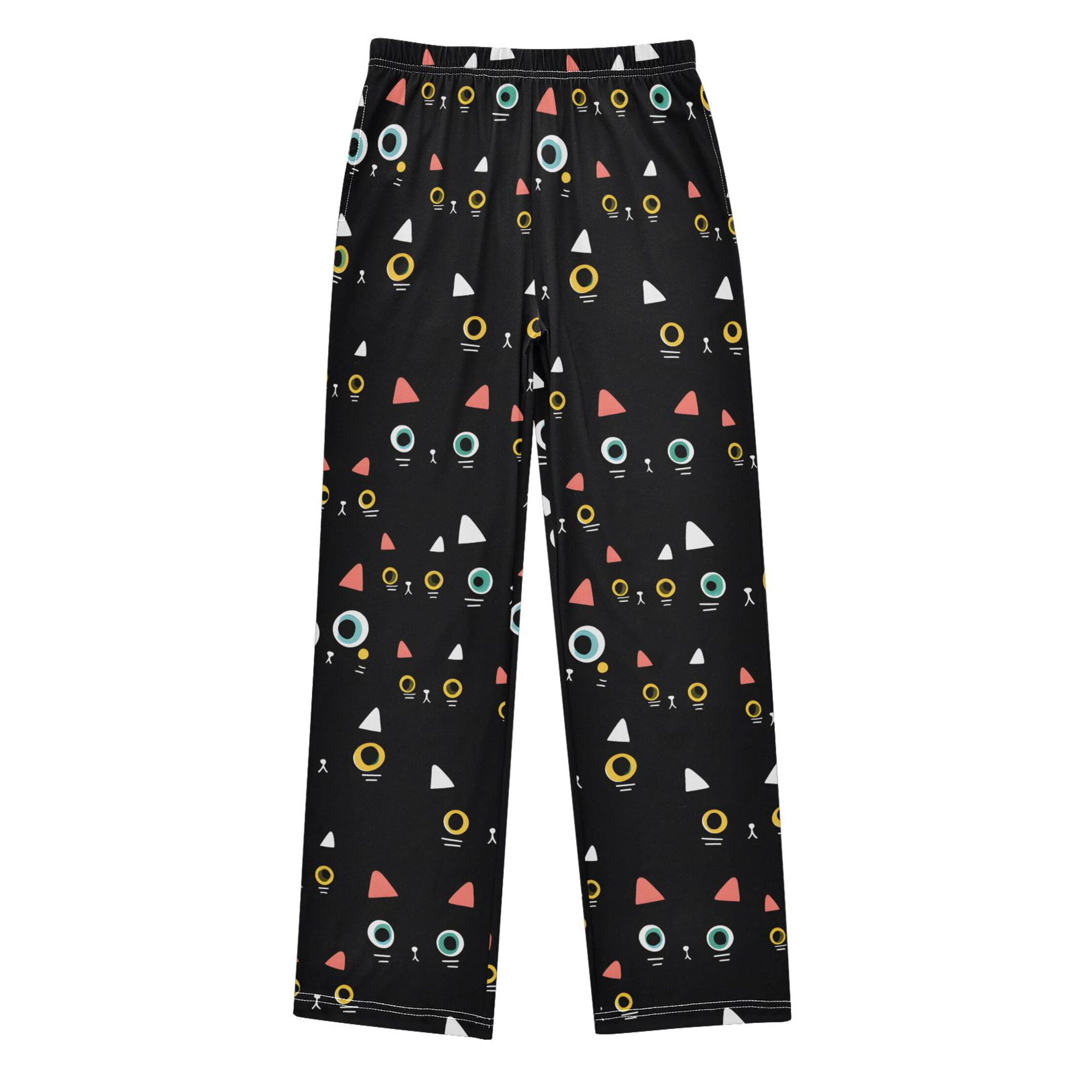 Eye Ear Pattern Pajama Pants Soft Lightweight Lounge Pants Bottoms ...