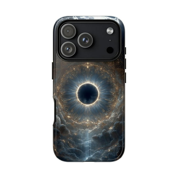 Eye Eclipse Light Rays Cosmic Space Celestial Glow Phone Case with ...