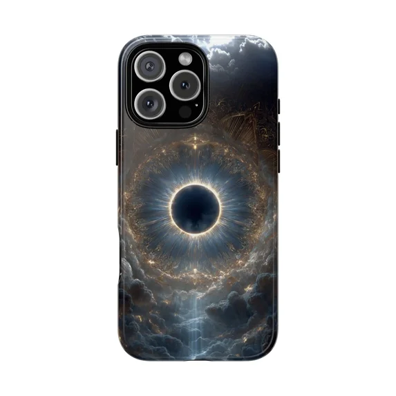 Eye Eclipse Rays Cosmic Space Galaxy Phone Case for iPhone 11 to 17 ...