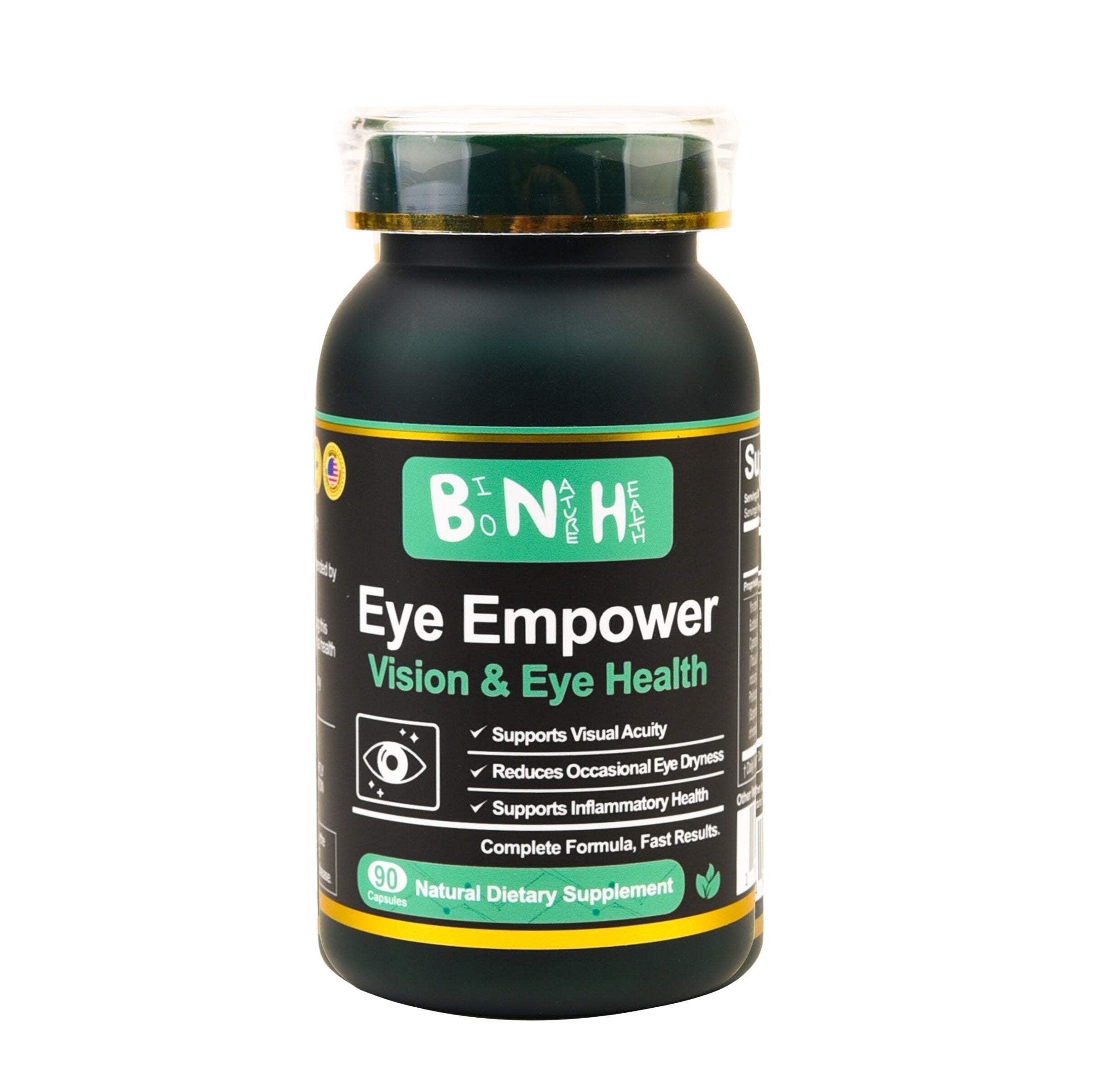 BioNatureHealth Eye Empower, Vision & Eye Health Natural Dietary ...