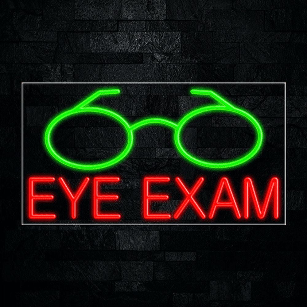 Eye Exam-LED Neon Sign 33"L x 18"H #30677 - Walmart.com