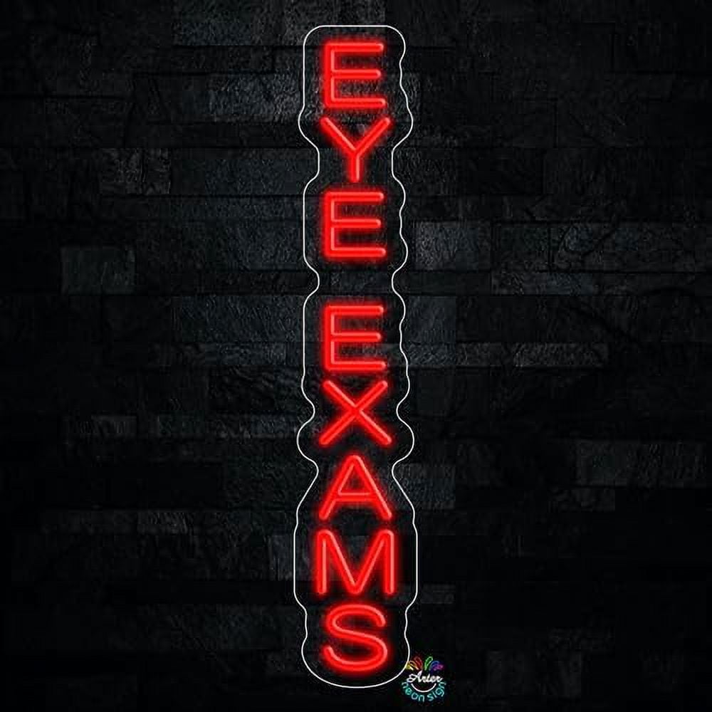 Eye Exams LED Neon Sign 5"L x 27"H #32254 - Walmart.com