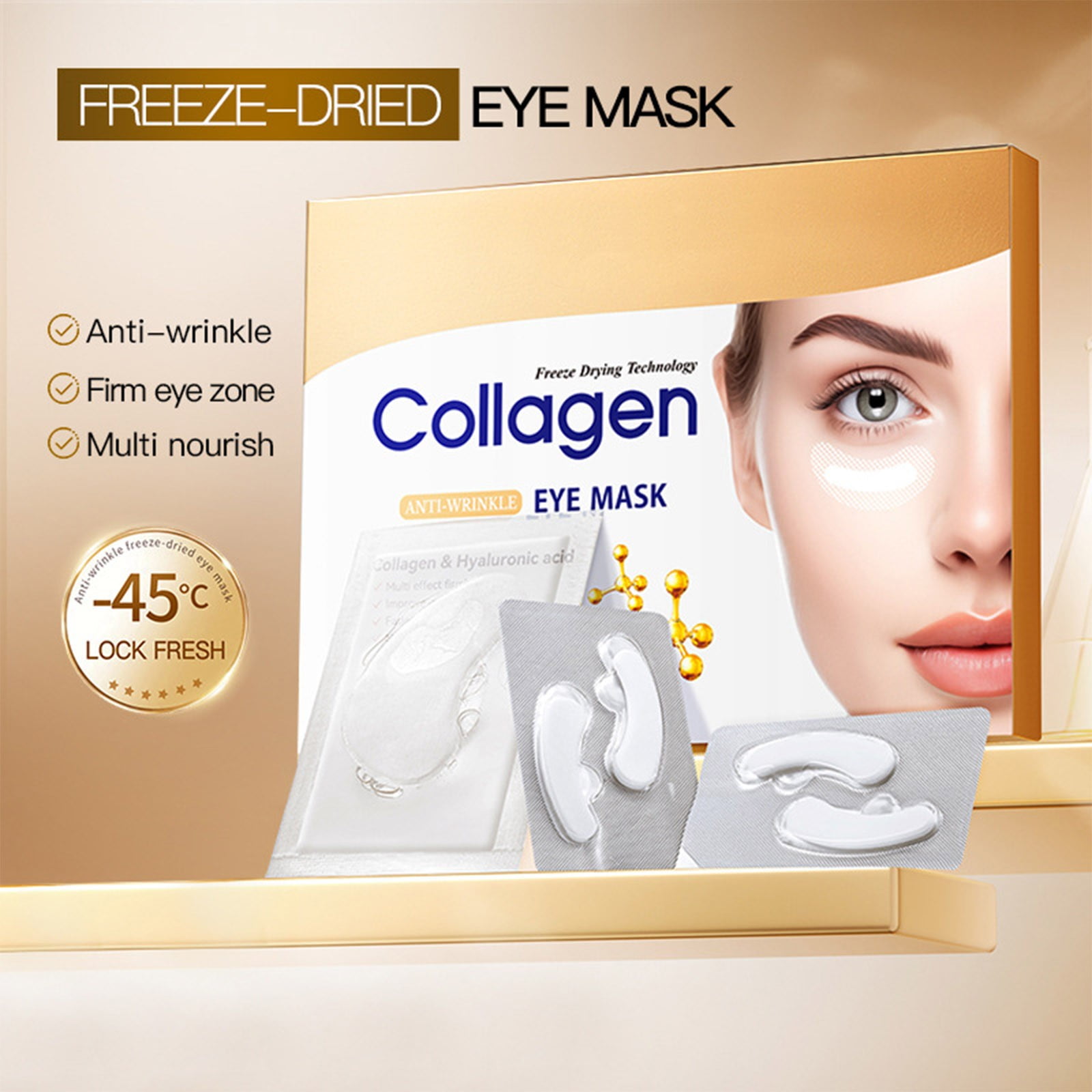 Eye Film Collagens Hyaluronic Compact Lyophilized Eye Film Moistens The ...