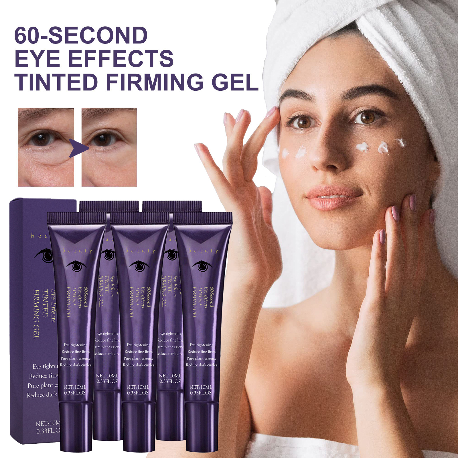 Eye Firming Gel, Eye Effective Anti Aging Tighten Firming Gel ...