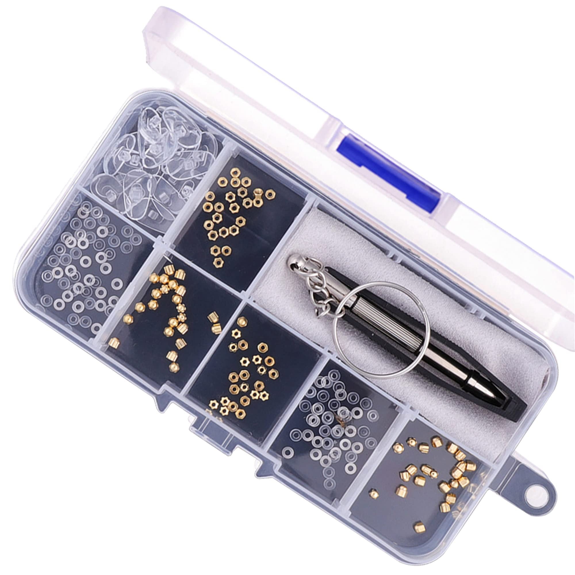 Eye Glasses Repair Tool Kit-Includes Assorted Screws,Nuts,Screwdriver ...