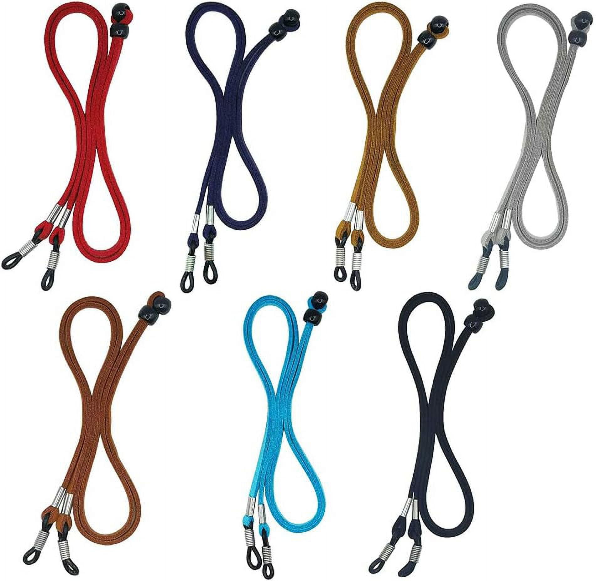 TOSEERY Glasses Band Strap, 7 Fashionable Leather Eyeglass Holders ...